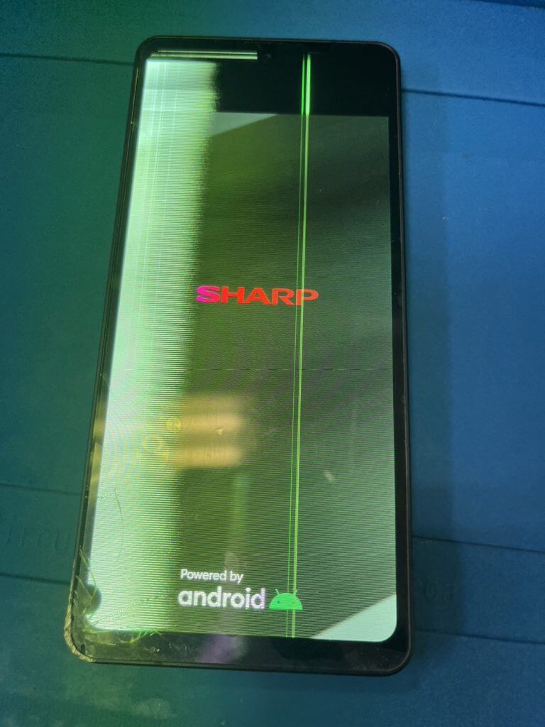 AQUOS sense6の壊れた液晶も即日交換で改善！ | Xperia Galaxy AQUOS Google Pixel修理のアンドロイドホスピタル